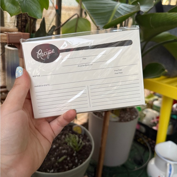 Rifle Paper Co. | Kitchen | Rifle Paper Co Recipe Cards With Black And ...